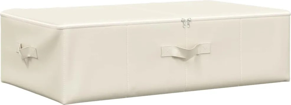 Úložné boxy 2 ks textil 70 x 40 x 18 cm krémové 332908