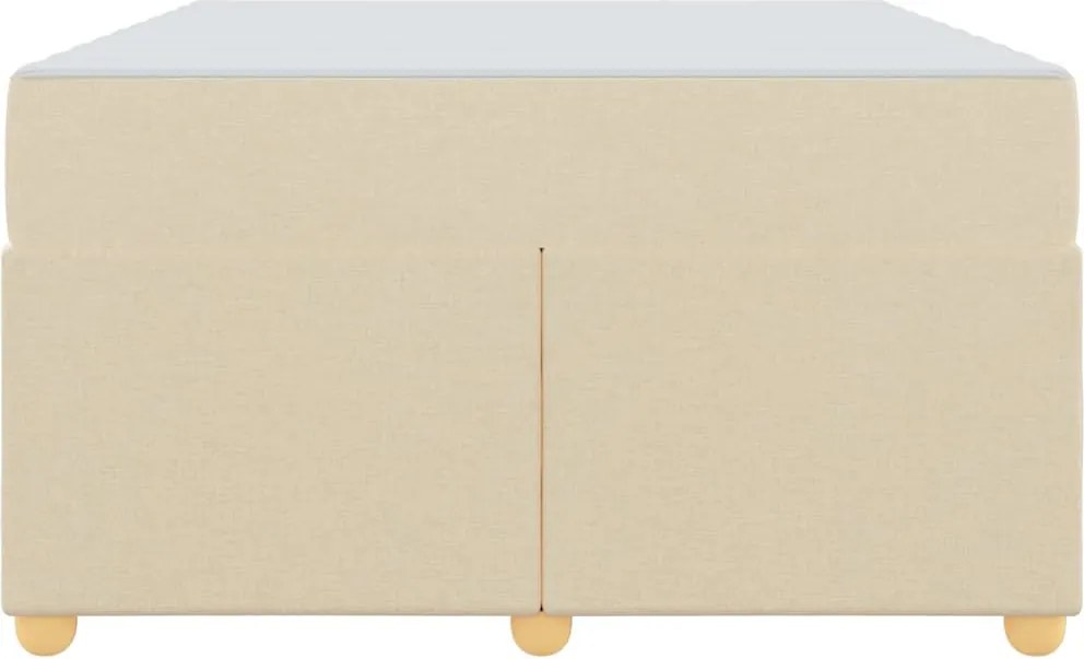 Rám postele s matrací Krémová 120 x 200 cm textil 3399354
