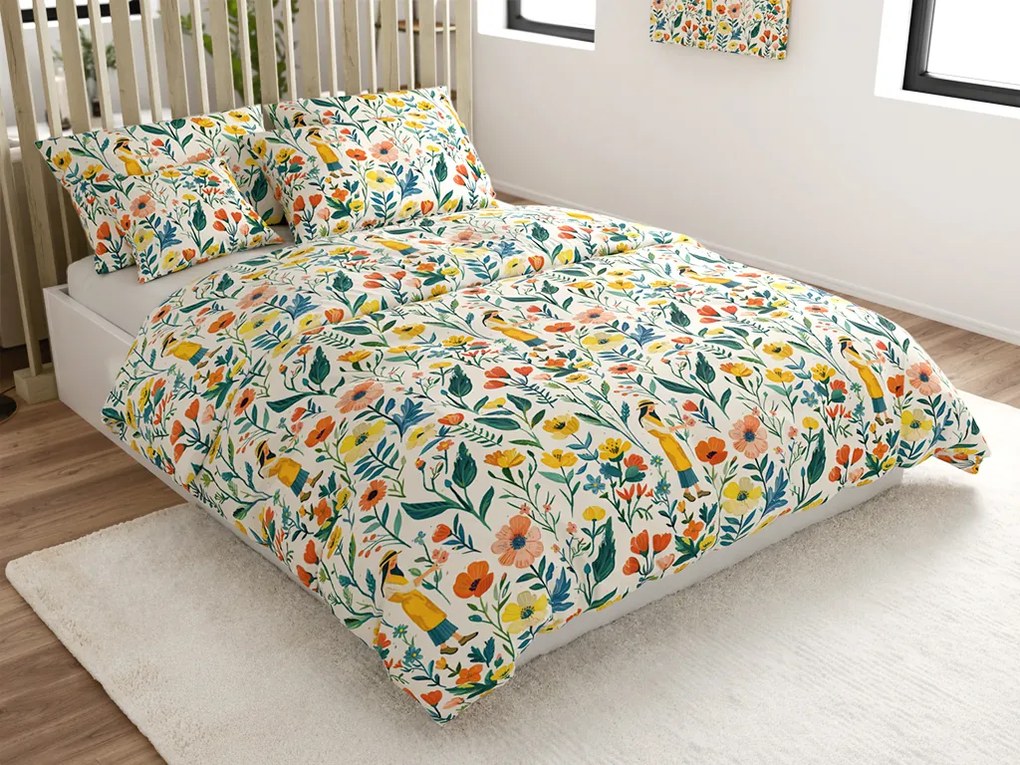 Polybavlněné povlečení FLOVINA POLY barevné Rozměr povlečení: 70 x 90 cm | 140 x 220 cm