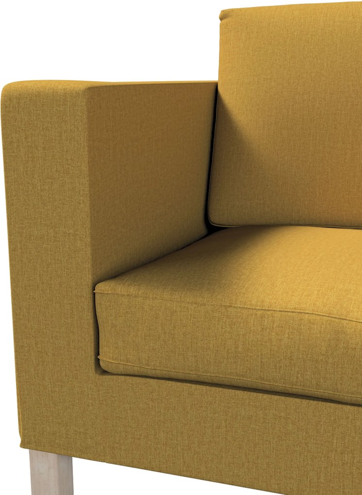 Potah na pohovku IKEA Karlanda 2-místná, krátký barva žlutá látka pletený vzor