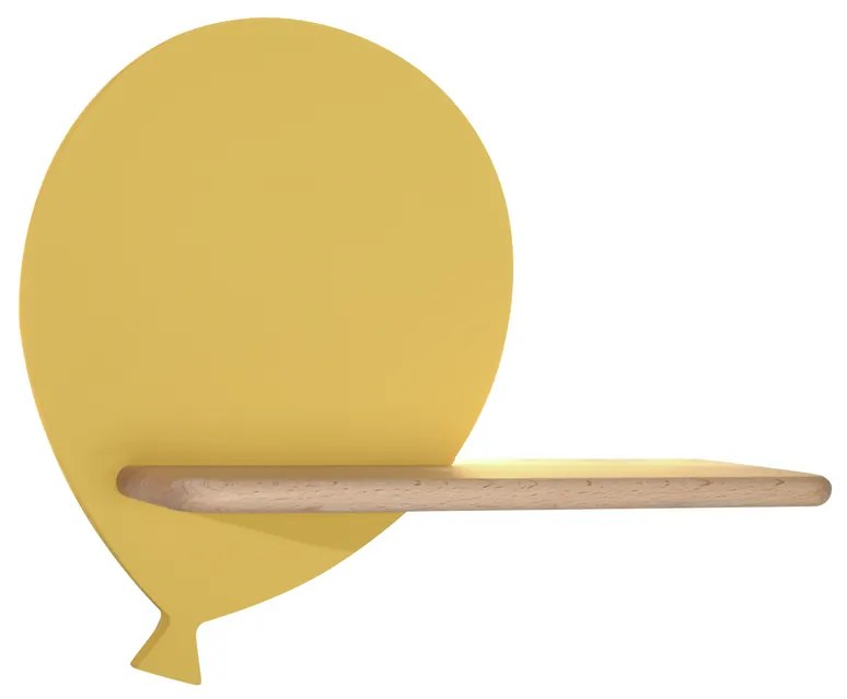 Nástěnné svítidlo policové 4W, žlutý balonek  - Candellux