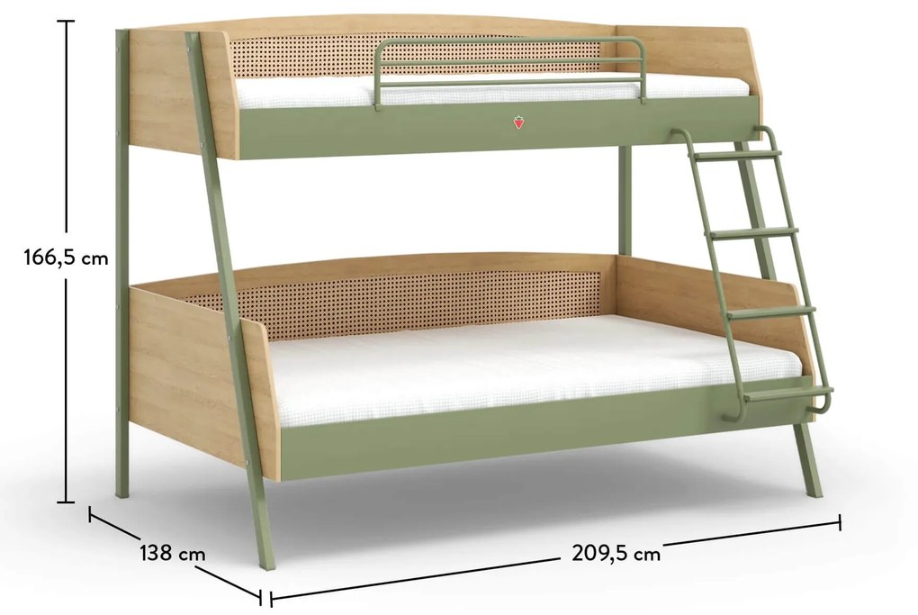 Čilek Studentská patrová postel (90x200-120x200 cm) Loof