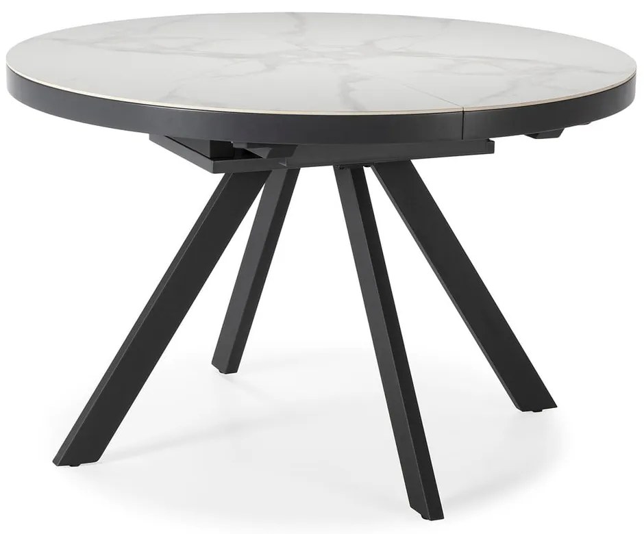 Kulatý rozkládací jídelní stůl s přídavnou deskou s keramickou deskou ø 120 cm Bela - II. jakost – Marckeric