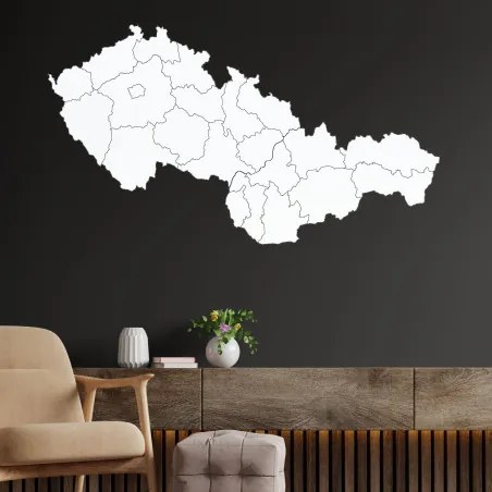 Puzzle mapa České a Slovenské republiky, Československo | SENTOP HDF-M011