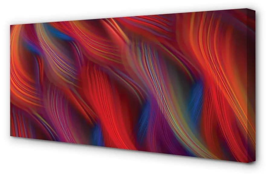 Obrazy na plátně Barevné pruhy fraktály 125x50 cm