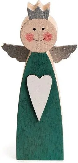 Dřevěný anděl - 17 cm
