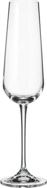 BOHEMIA ARDEA SKLENICE NA ŠAMPAŇSKÉ 220 ML SADA 6 KS