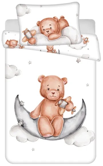 Jerry Fabrics Povlečení do postýlky Medvídek plane baby 100x135, 40x60 cm