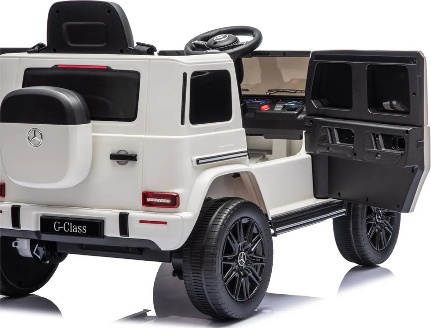 LEAN CARS Akumulátorové vozidlo Mercedes G 4x4 24 V 2580, bílé
