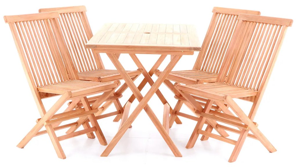 TEAK POHODA Stolová sestava SET 4