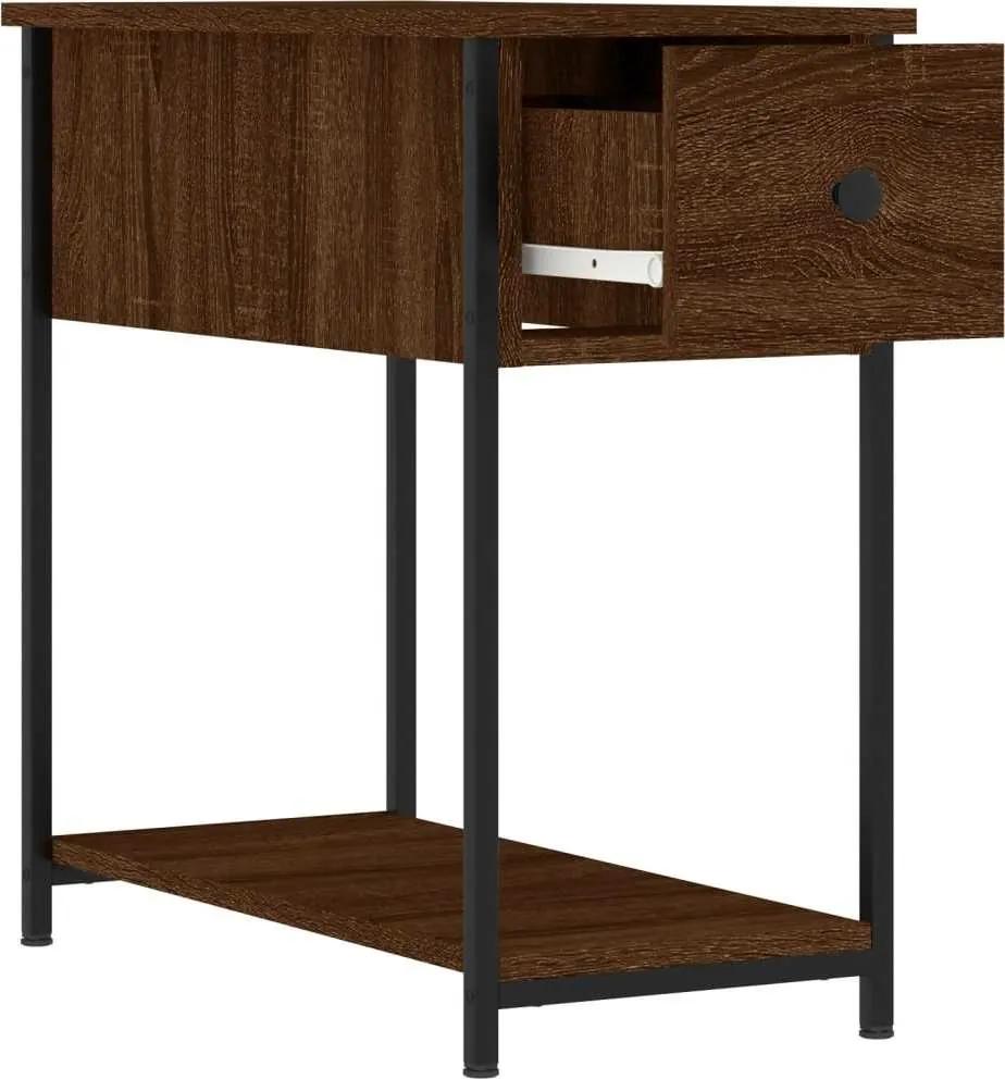 vidaXL Noční stolek 30 x 60 x 60 cm kompozitní dřevo [826061] Barva: hnědý dub