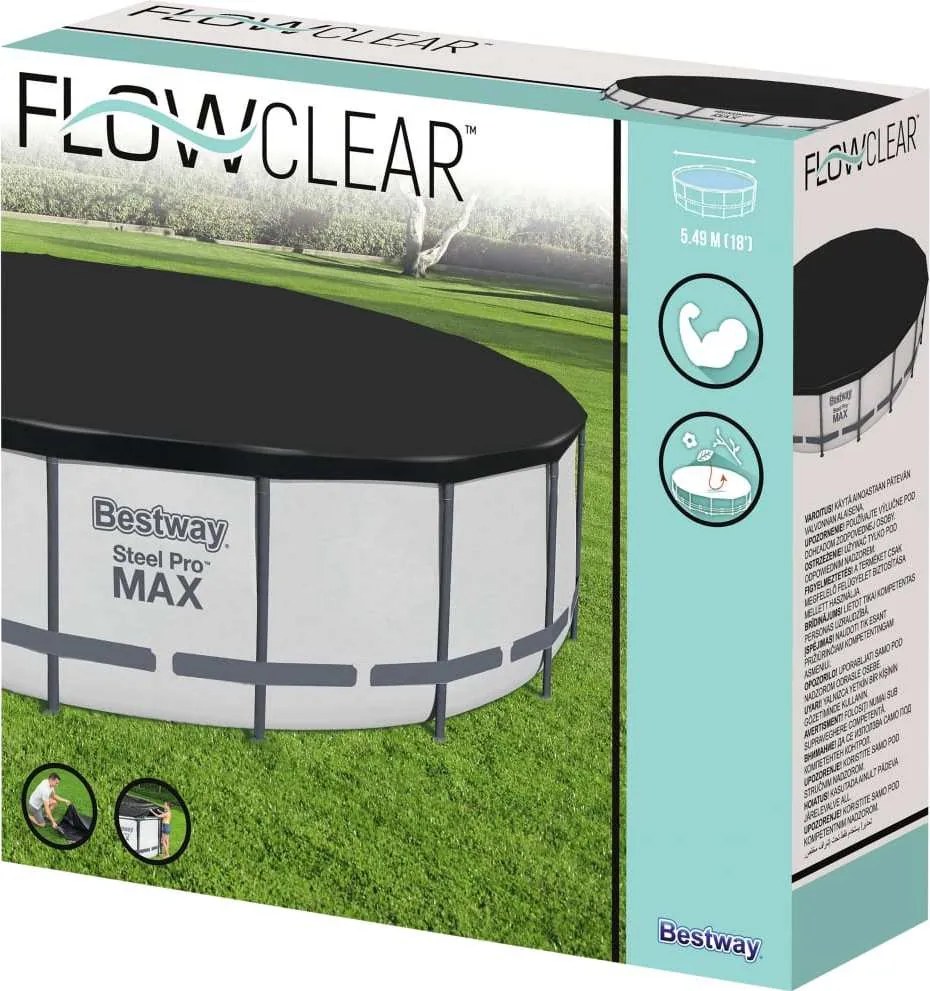 Bestway Flowclear Krycí plachta na bazén Fast Set 555 cm [3202588]