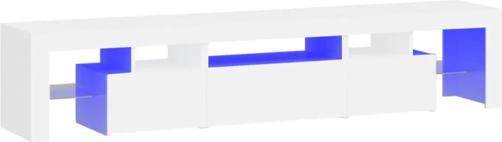 TV skříňka s LED osvětlením bílá 200x36,5x40 cm 3152810