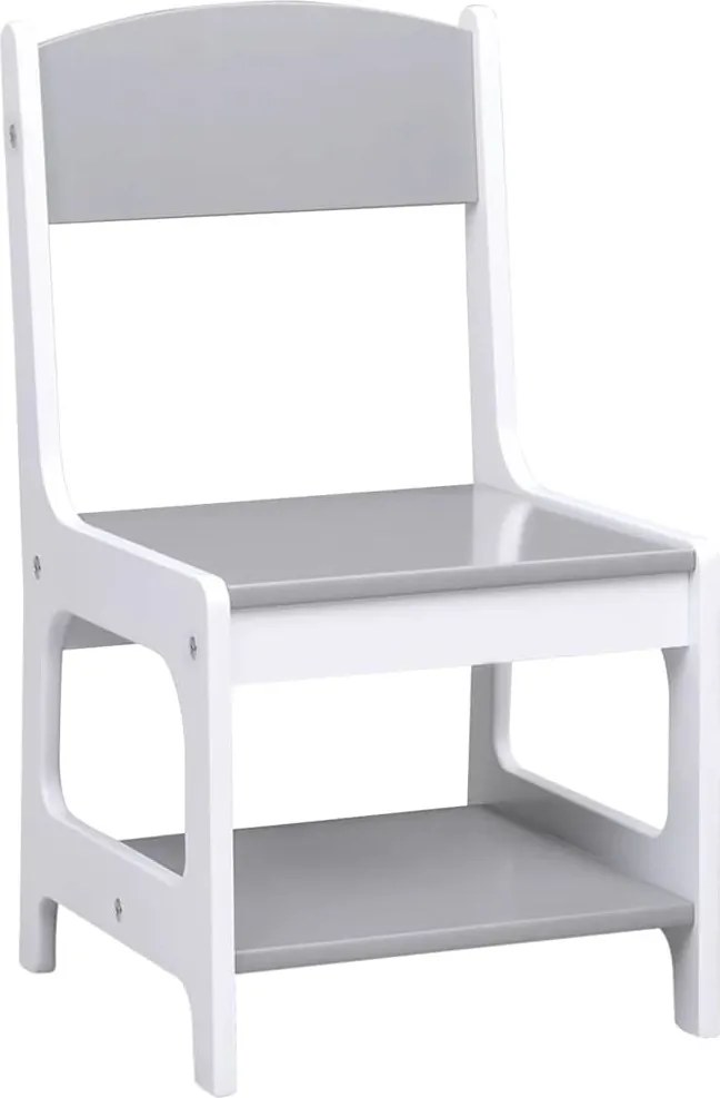 vidaXL Dětský stůl se 2 židlemi MDF [80284] Barva: Bílá