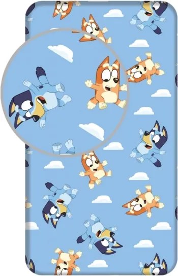 Jerry Fabrics Prostěradlo Bluey 004 90x200x25 cm