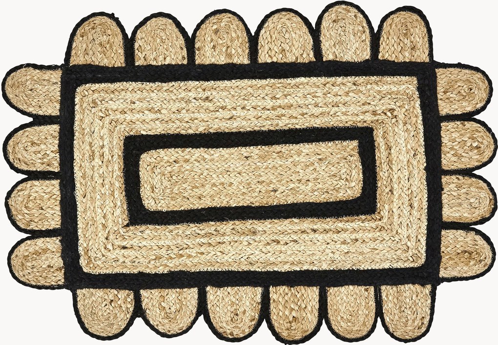 Ručně vyrobená jutová rohož Denta