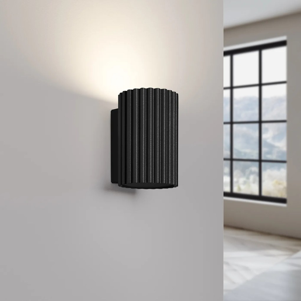 Sollux Lighting Nástěnné svítidlo KARBON 10 Černá
