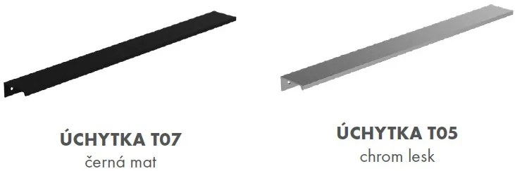 DŘEVOJAS PROJECT BENEFIT SZZ2 60 skříňka s umyvadlem Q 60 Barevné provedení: D23 Herkules, Úchytka: T05
