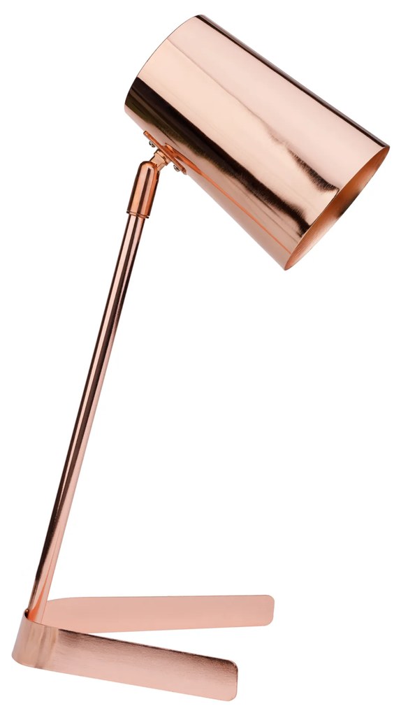 Stolní lampa FABEL kov rose gold