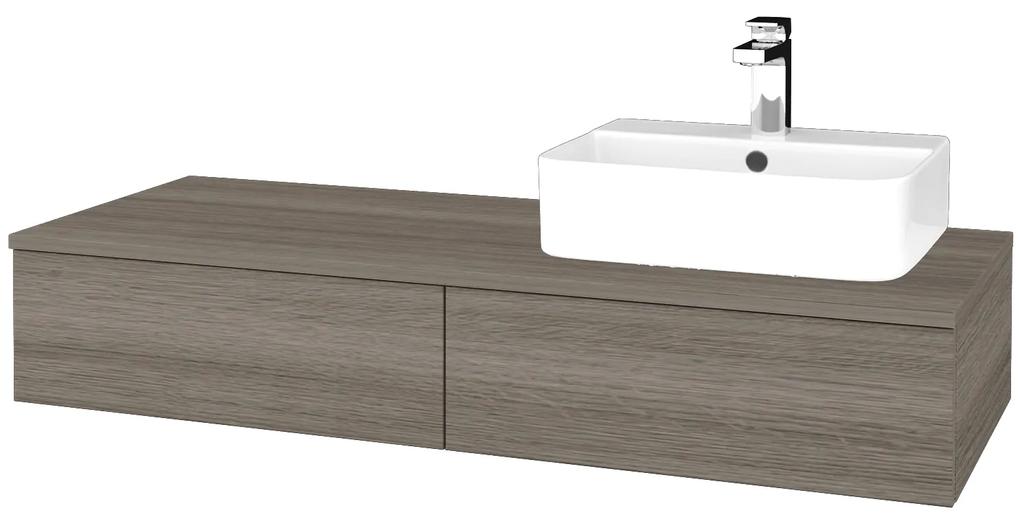 Dřevojas Koupelnová skříňka MODULE SZZ2 120 Varianta: N01 Bílá lesk / IND Individual / Levé