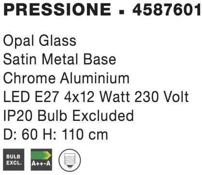 Retro lustr Pressione 60 bílé