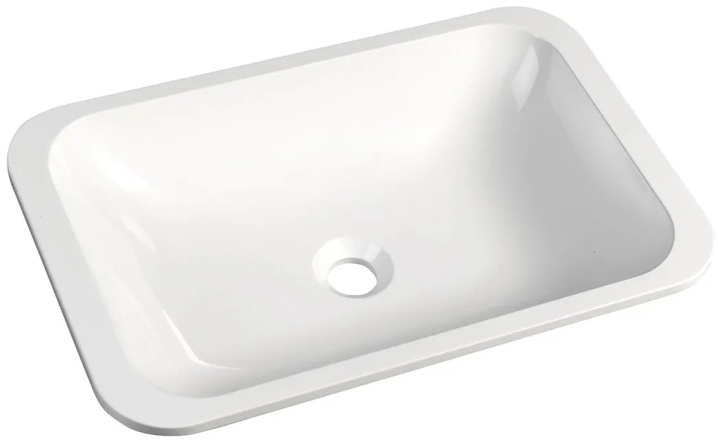 Sapho Kama 50134 umyvadlo zápustné 50 x 26 cm