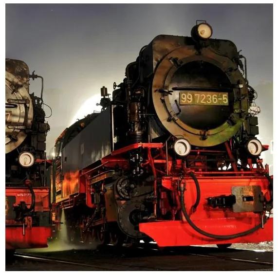 Obraz historické lokomotivy (40x40 cm), 40 dalších rozměrů