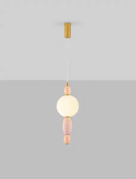 LED zlato-oranžovo-růžové designové svítidlo Obří