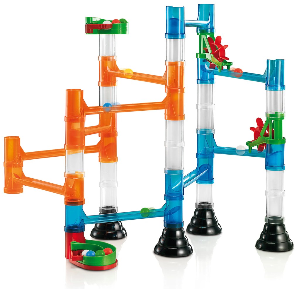 Migoga Marble Run - kuličková dráha - transparentní - 45 ks