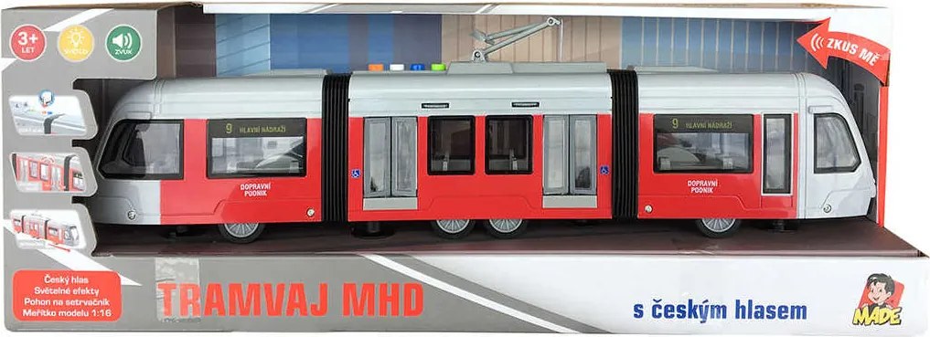 MaDe Tramvaj Porsche na setrvačník - se světlem a zvukem