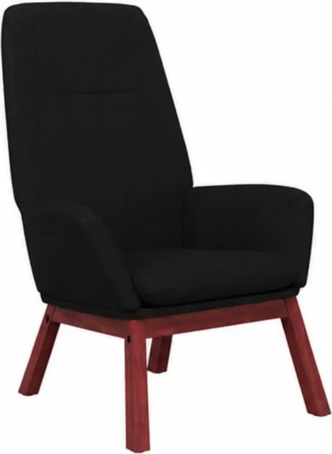 relaxační křeslo, odpočinkové, masivní kaučukovník/kov/textil, 95x76x71 cm, nohy tmavé/černá, Dekorino KR20260083