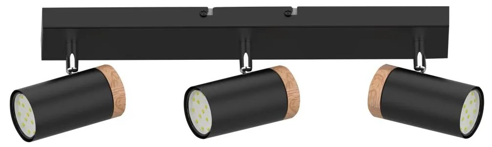 Candellux Bodové svítidlo LAGOS 3xGU10/15W/230V černá/hnědá CA0920