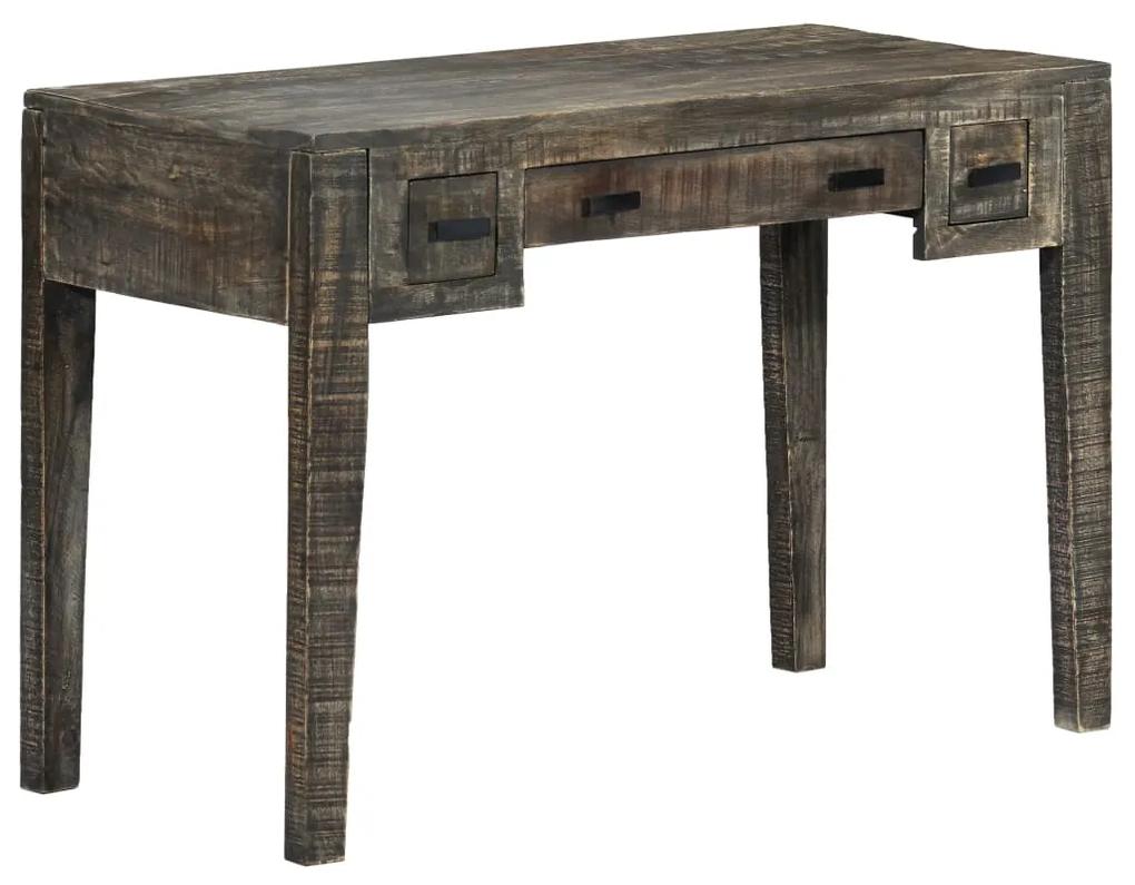 vidaXL Psací stůl černý 110 x 50 x 75 cm masivní mangovníkové dřevo