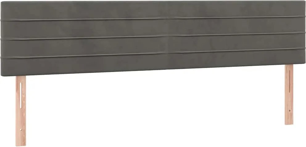 Box spring postel s matrací tmavě šedý 120x190 cm samet 3270476