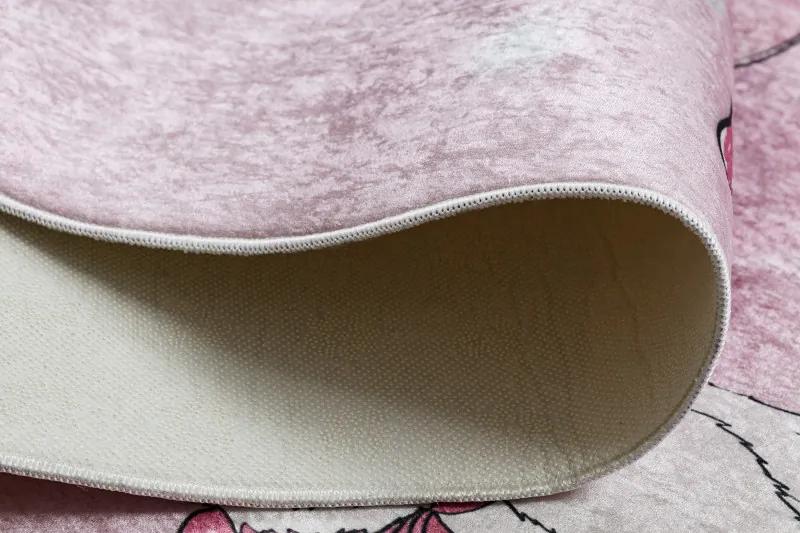 Dywany Łuszczów Dětský kusový koberec Bambino 2185 Ballerina pink - 140x190 cm