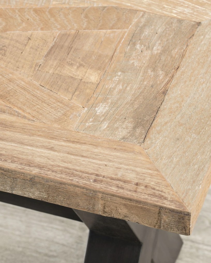 Lavice Mosca 160x40x46 black&natural