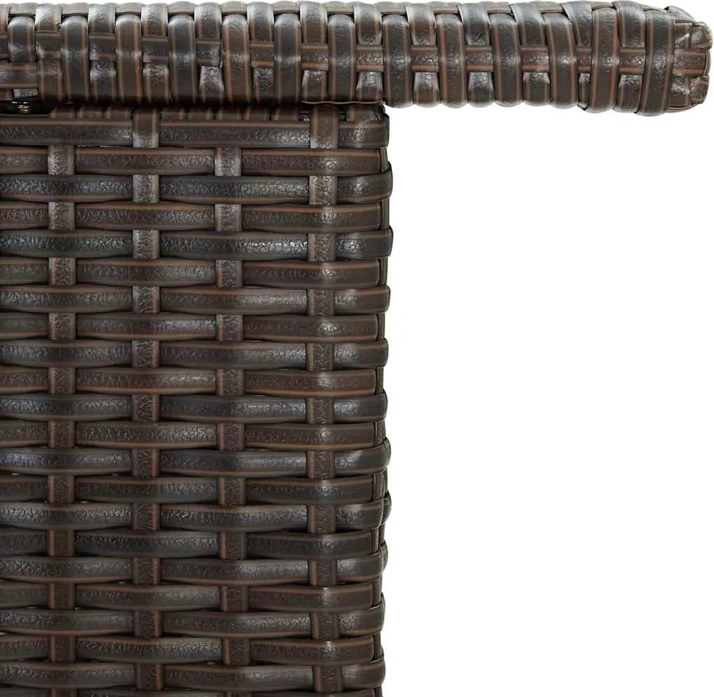 Zahradní barový stůl hnědý 120 x 55 x 110 cm polyratan 313467