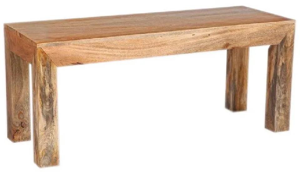 Massive home | Dřevěná lavice z mangového dřeva 140x40 Lilith LIL-LA1