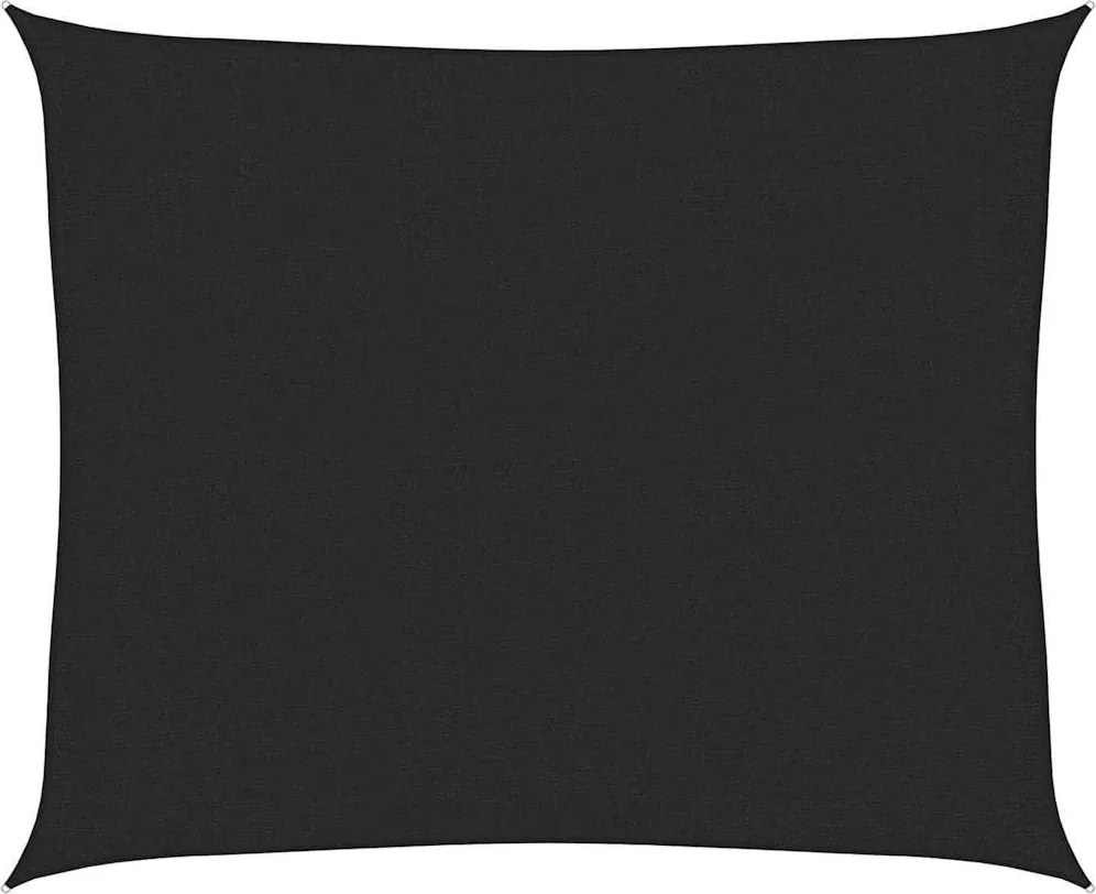 Stínicí plachta 160 g/m² černá 2,5 x 3 m HDPE 311727