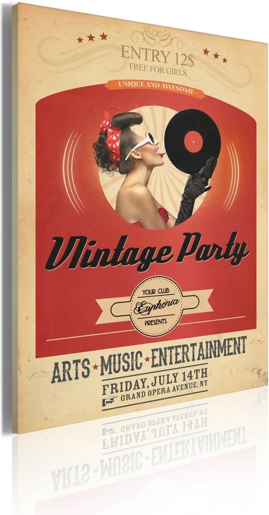 Obraz - Vintage party - 50x70