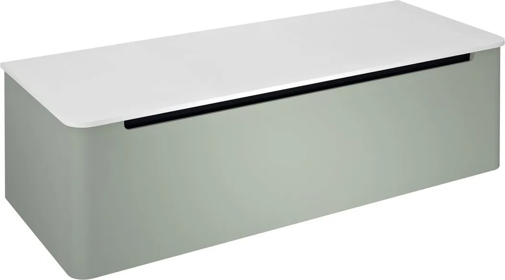 Sapho Sapho, KERALA umyvadlová skříňka 120x35x47, 5cm, 1x zásuvka, verde, KR120-4444