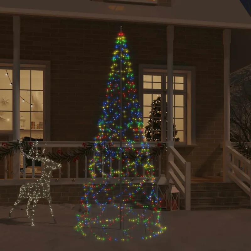 Vánoční stromek na stožár 500 barevných LED diod 300 cm,  343541  HangarStore.cz