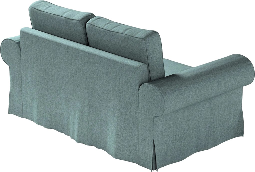 Potah na pohovku IKEA Backabro 2-místná, rozkládací barva modrá látka pletený vzor