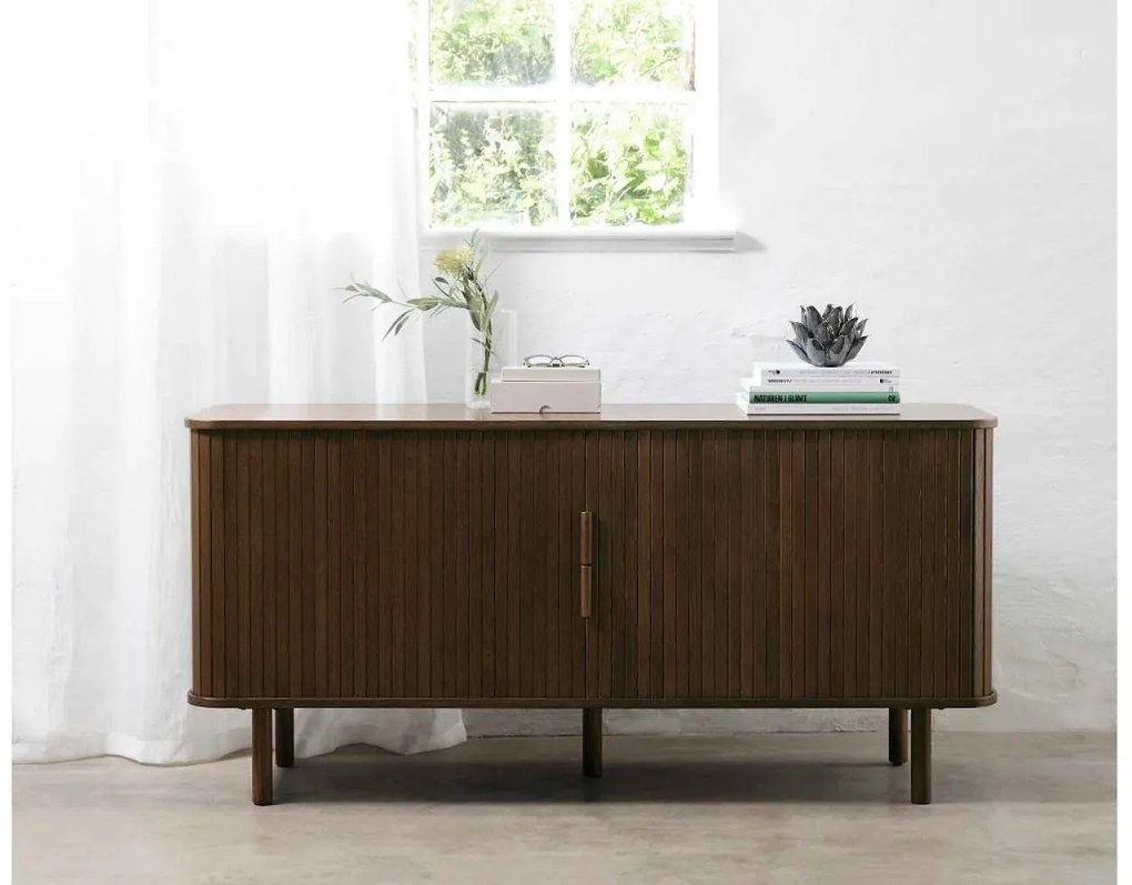 Designová komoda Parveen 160 cm kouřový dub