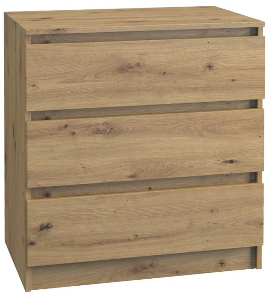 Komoda Malva 3 zásuvky - dub artisan