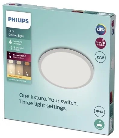 Philips - LED Stmívatelné koupelnové svítidlo SCENE SWITCH LED/15W/230V IP44