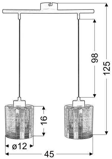 Závěsná lampa COX Candellux