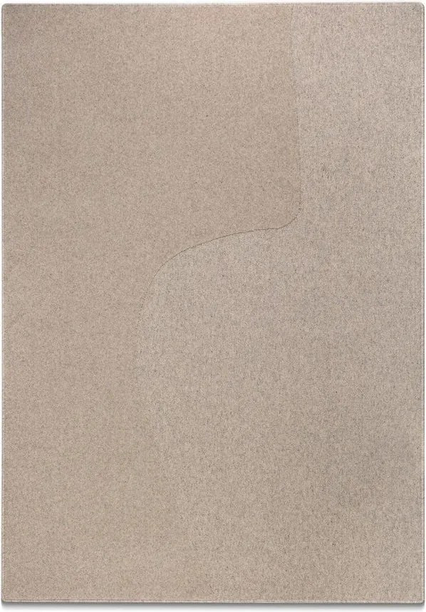 Taupe vlněný koberec 200x300 cm Abstract – Micadoni