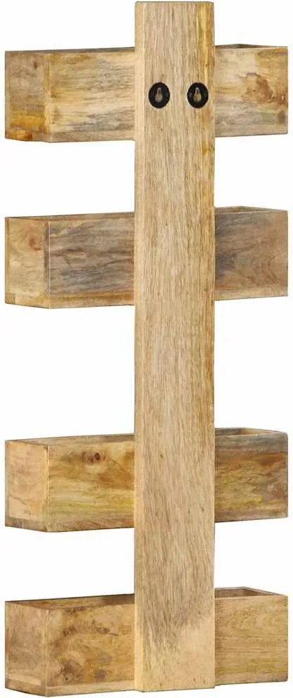Nástěnný stojan na časopisy 30 x 11 x 72 cm masivní mangovník 286466