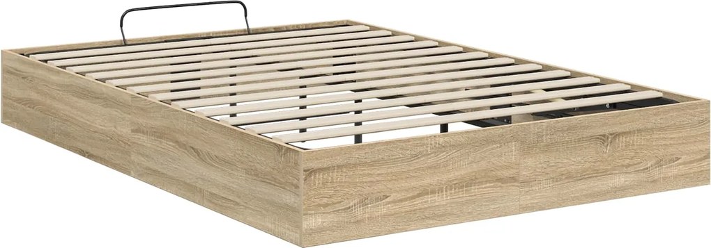 Ottoman postel Sonoma dub 203 x 120 x 25 cm Dřevěný materiál 3409239